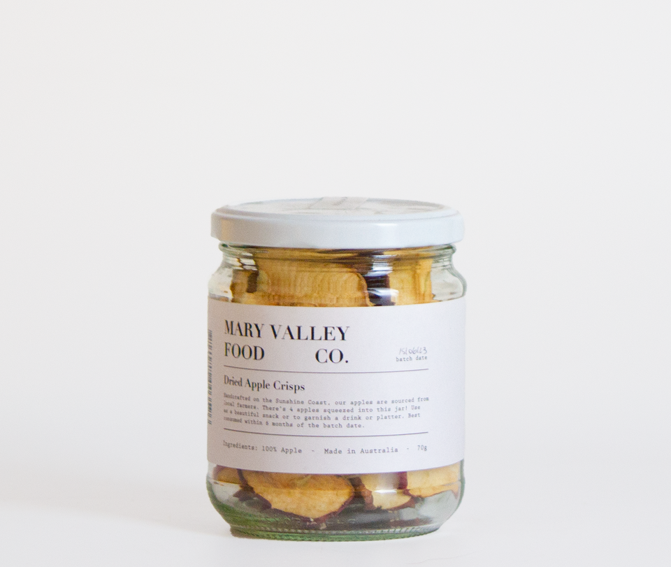 Mary Valley Food Co. Dried Apple Crisps (70g) – DRNKS
