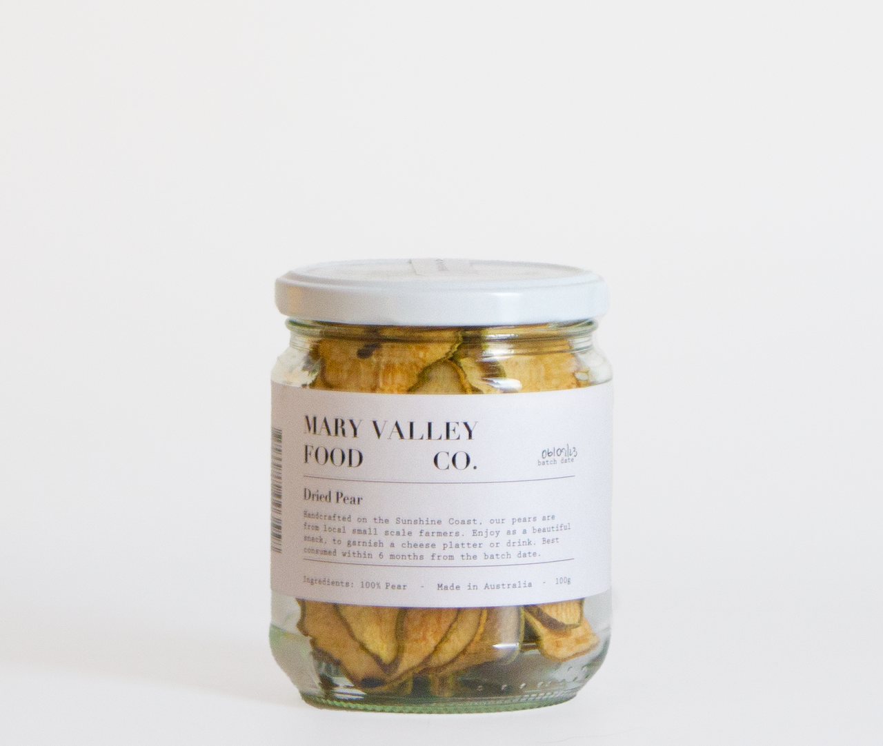 Mary Valley Food Co. Dried Pear (100g) – DRNKS